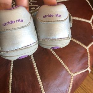 Stride Rite | Shoes | Stride Rite Silver Mary Jane Shoes | Poshmark